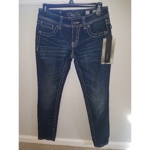 Miss Me | Jeans | Miss Me Skinny Rhinestone Cross Jeans 27x32 Nwt ...
